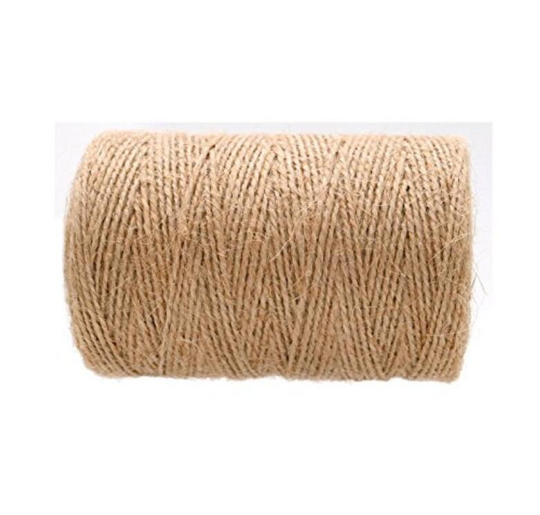 200M 2 Ply Jute Twine Natural Durable Packing Jute String Thick Hemp R ...